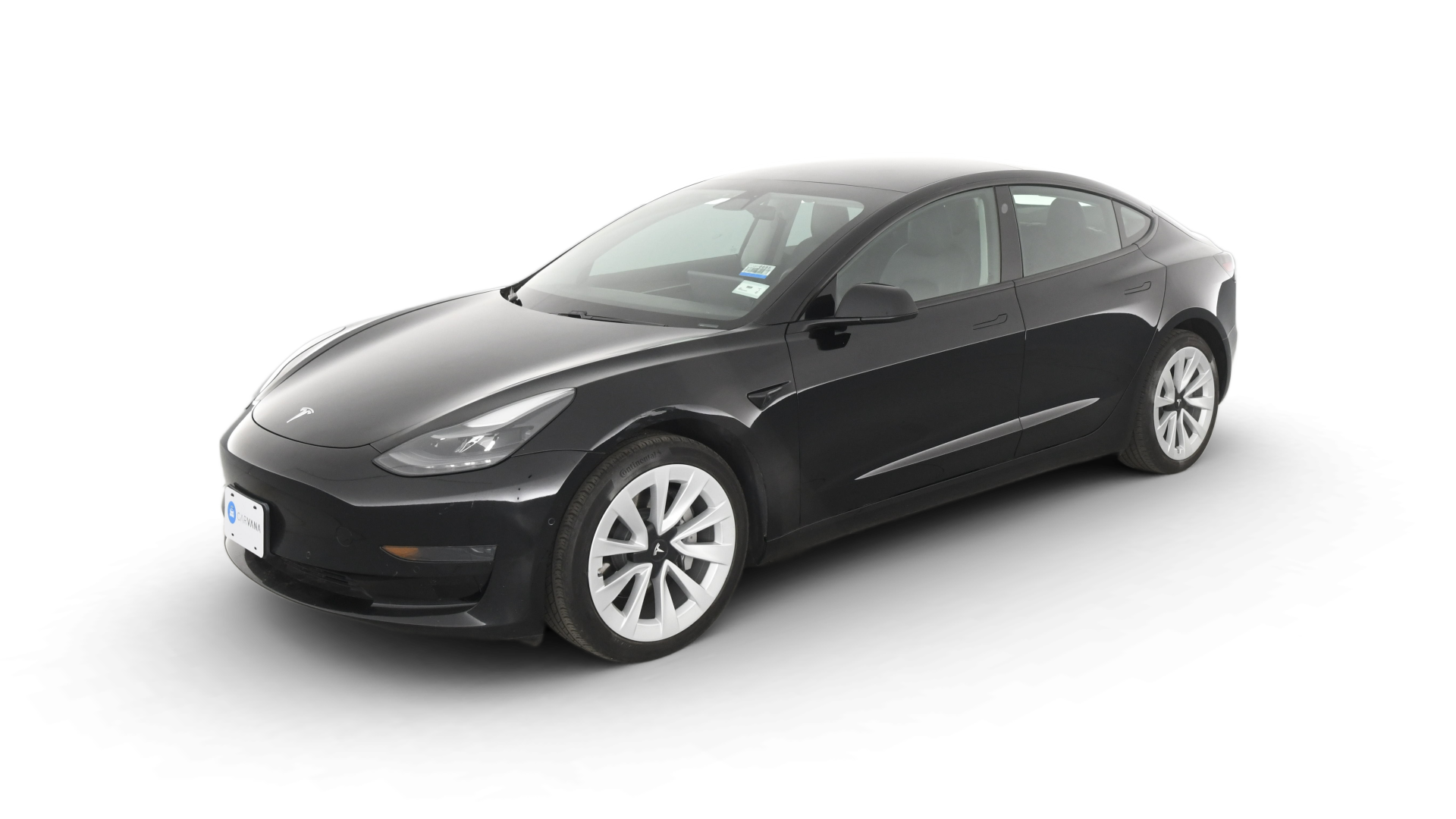 Used 2021 Tesla Model 3 electric cars in black for Sale Online Carvana
